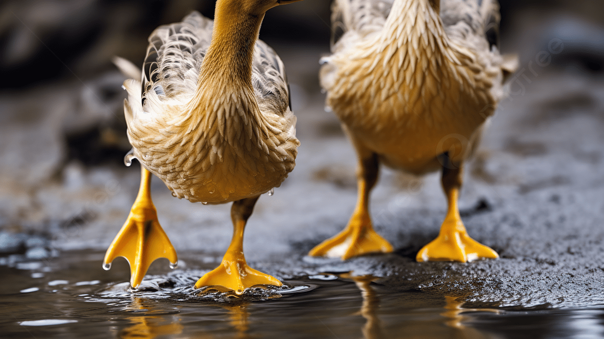 Cuál es el pato q camina en 2 patas